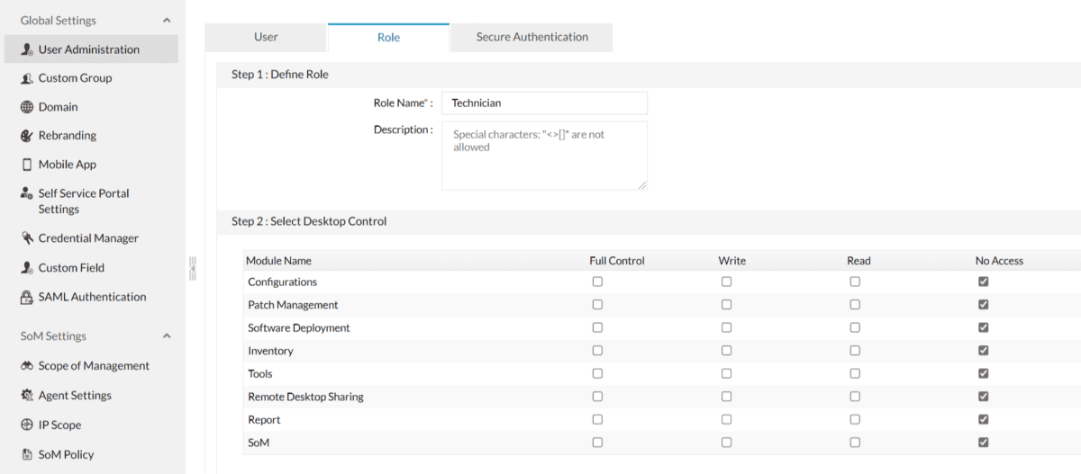 Desktop Central : LeadPro