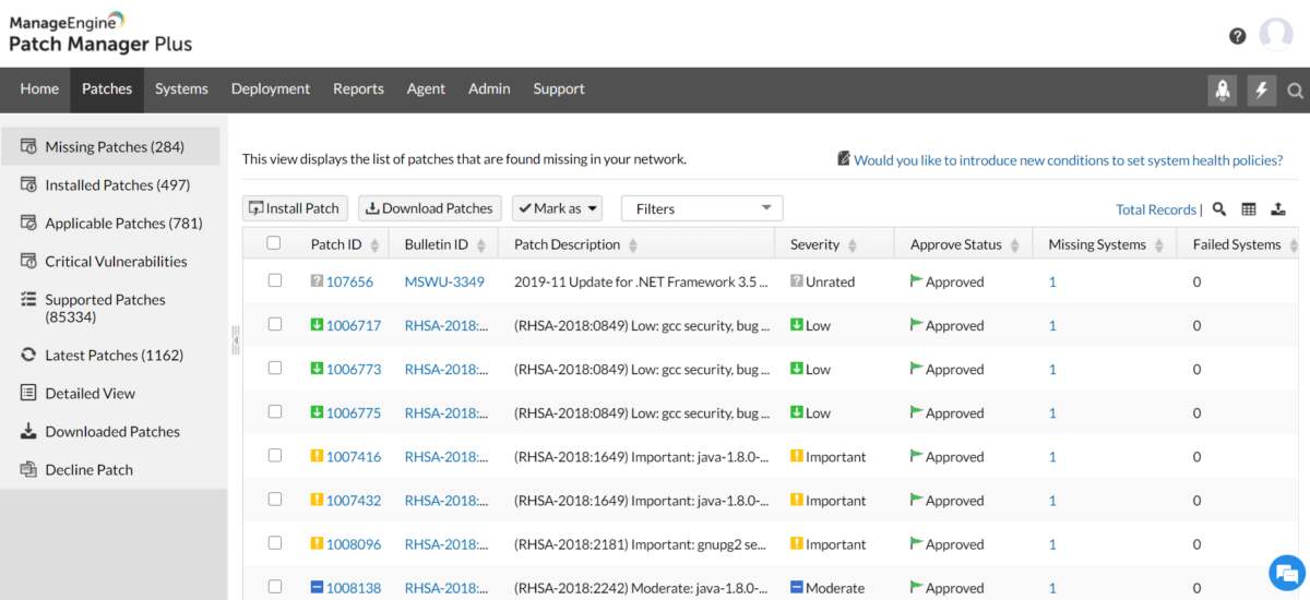 Patch Manager Plus : LeadPro